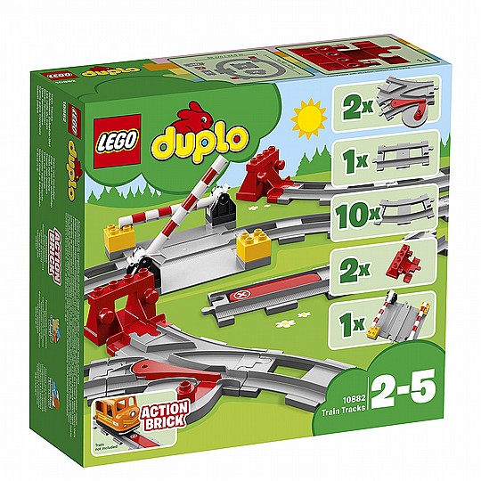 דופלו DUPLO | - לגו דופלו פסי רכבת 10882 | חנות צעצועים מבית טוב ToyHouse