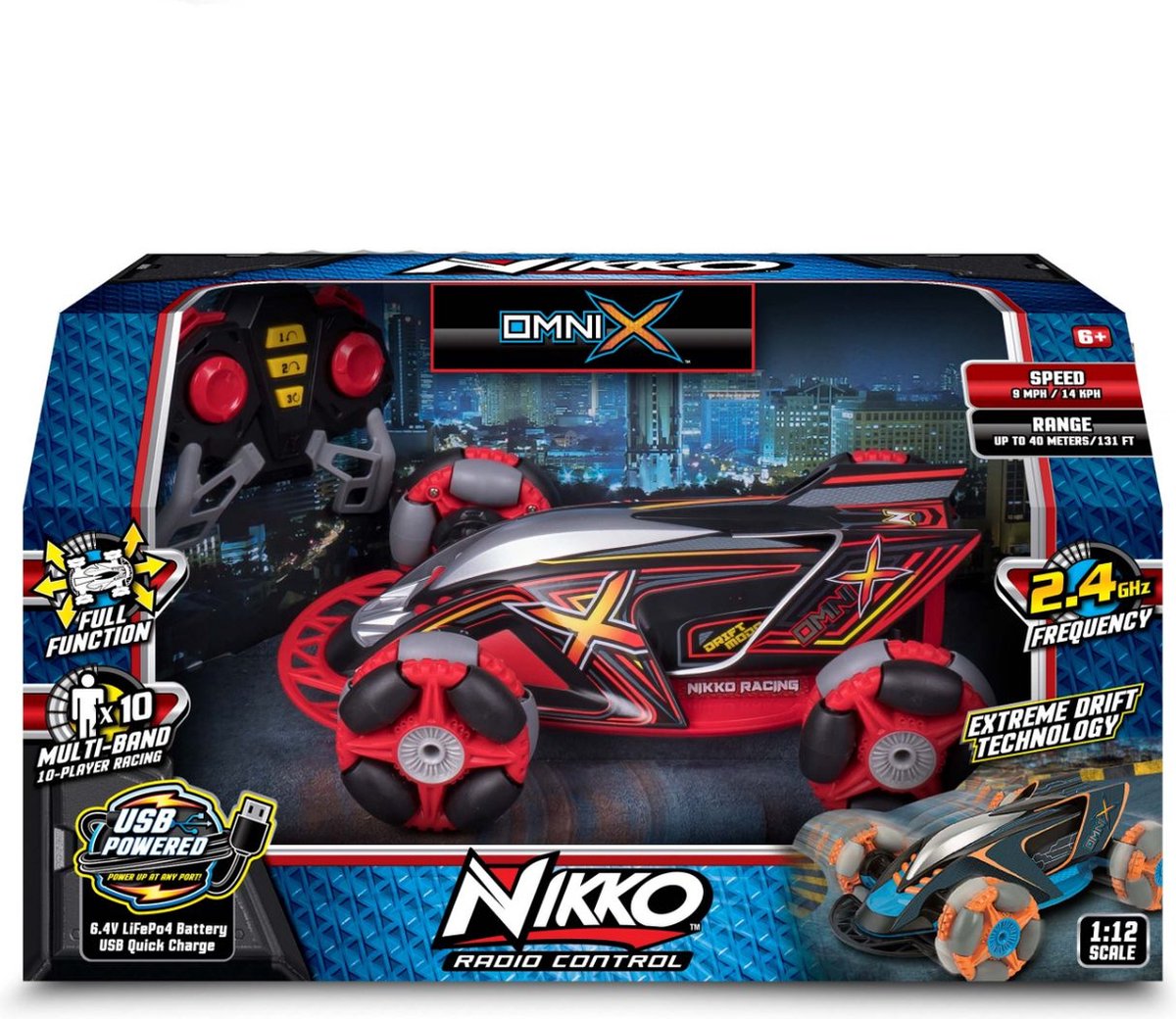 מכוניות לילדים על שלט RC CAR | - NIKKO באגי שלט 4X4 דגם OMNI X צבע אדום ...