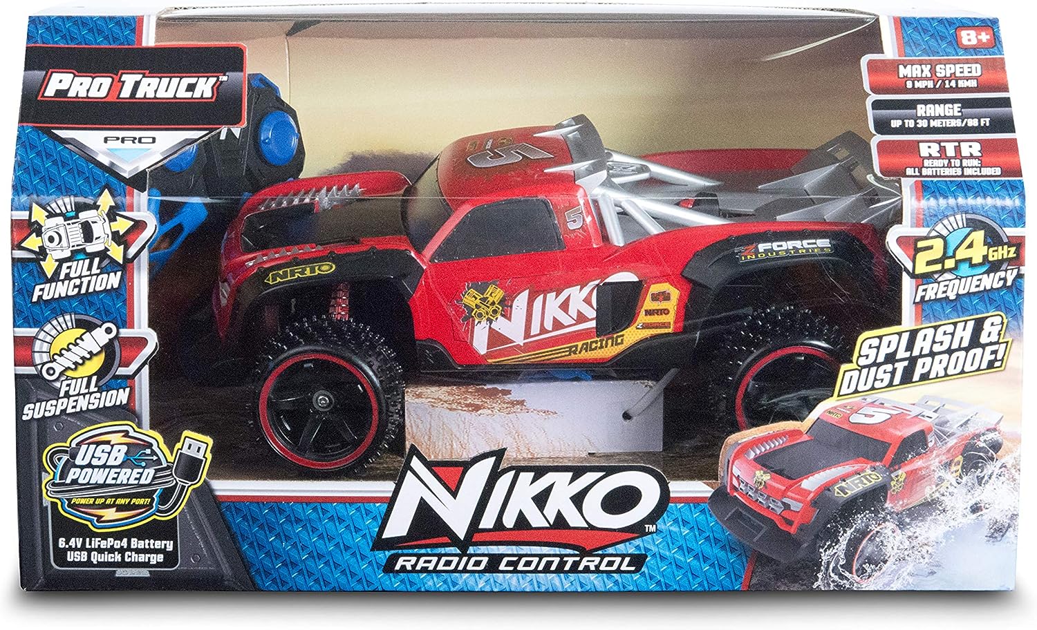 מכוניות לילדים על שלט RC CAR | - NIKKO רכב שלט 4X4 דגם PRO TRUCKS צבע ...