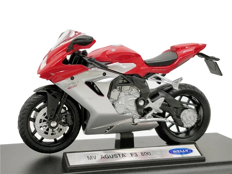 דגמי מכונית ואופנועים | - WELLY אופנוע 1:18 MV AGUSTA F3 800 | חנות צעצועים מבית טוב ToyHouse