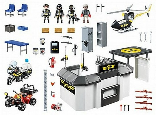 פליימוביל סיטי אקשן PLAYMOBIL CITY ACTION | - מפקדה מארז נשיאה 70338 ...